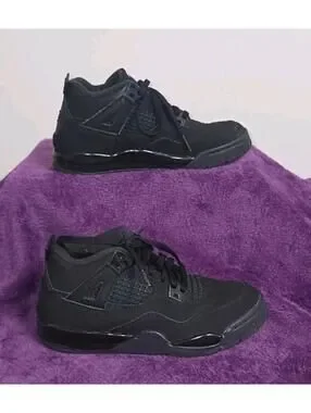 Jordan | Shoes | Nike Air Jordan 4 Retro Og Ps Black Cat Light Graphite ...